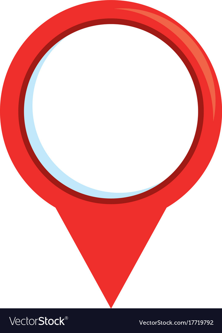 Pointer location isolated icon Royalty Free Vector Image