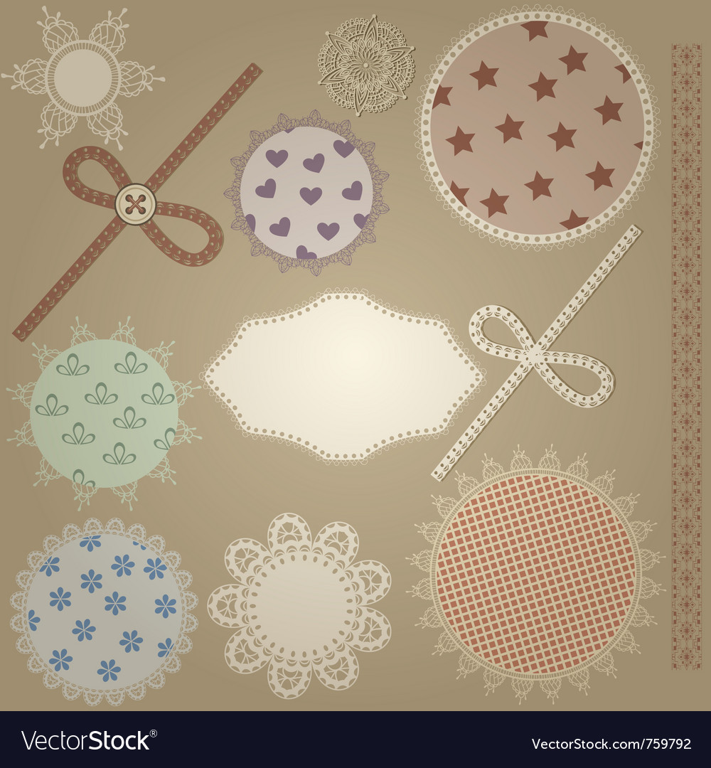 Scrapbook design elements Royalty Free Vector Image