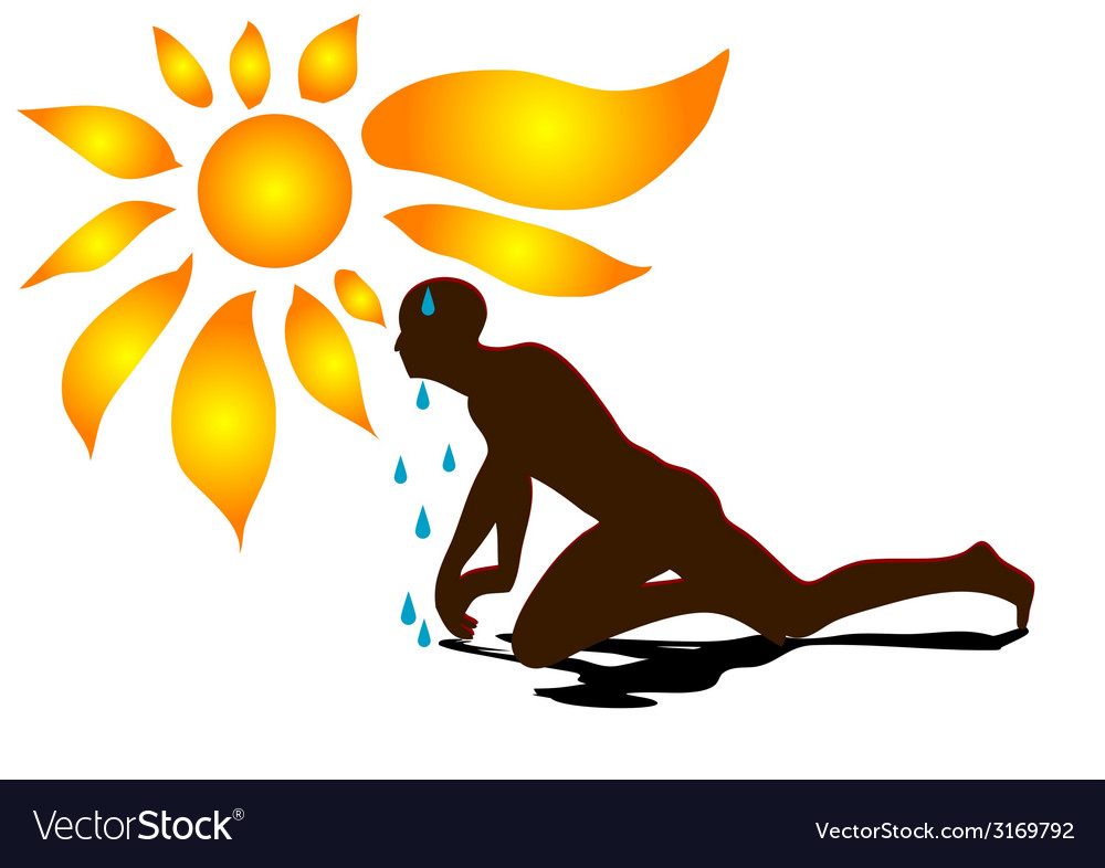 Sweating Royalty Free Vector Image - VectorStock