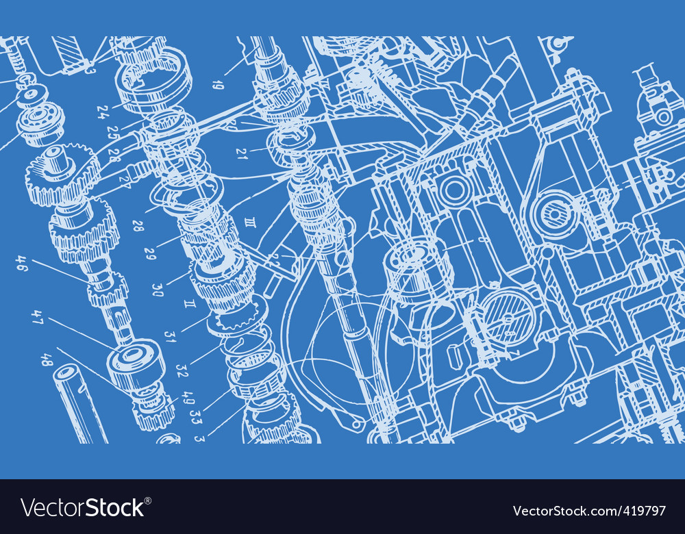 Technical drawing background Royalty Free Vector Image
