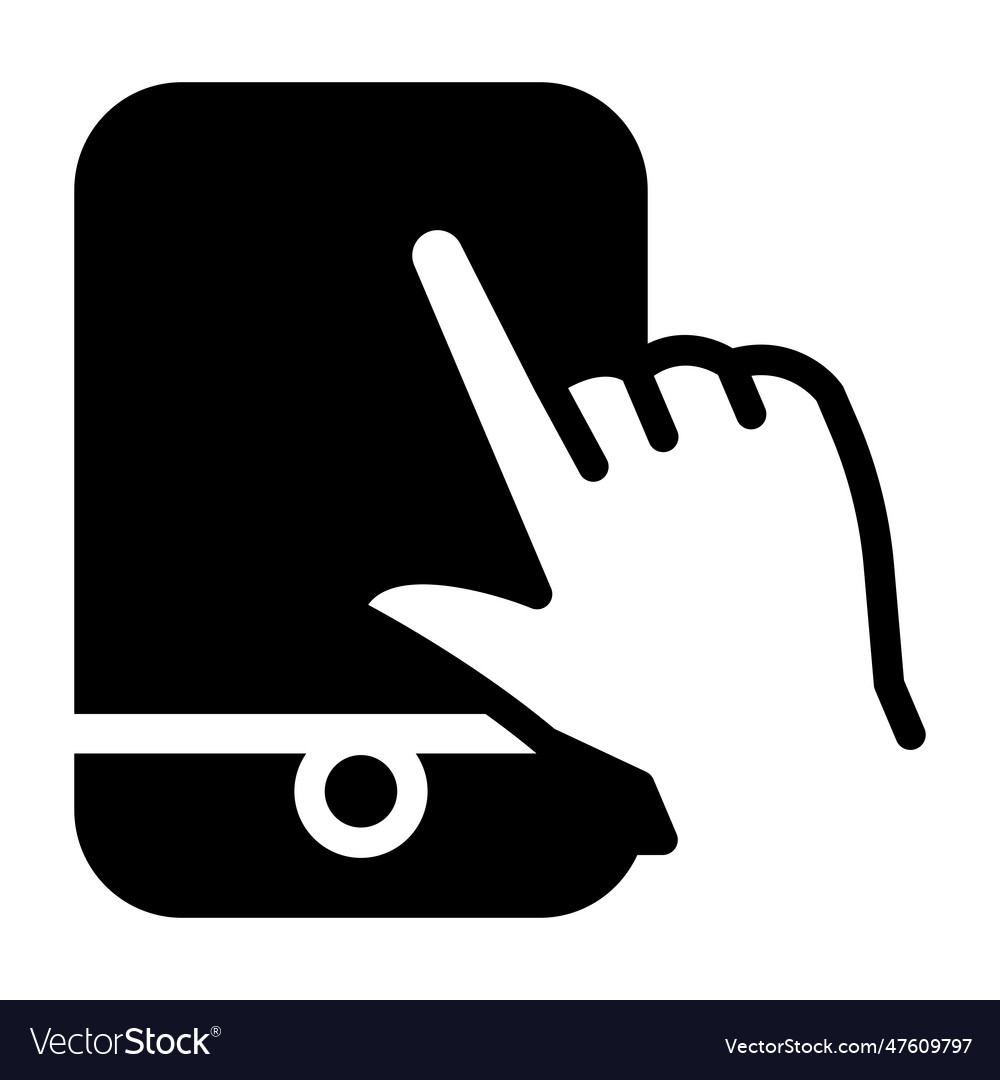 Touchscreen icon Royalty Free Vector Image - VectorStock Touchscreen icon Royalty Free Vector Image - VectorStock