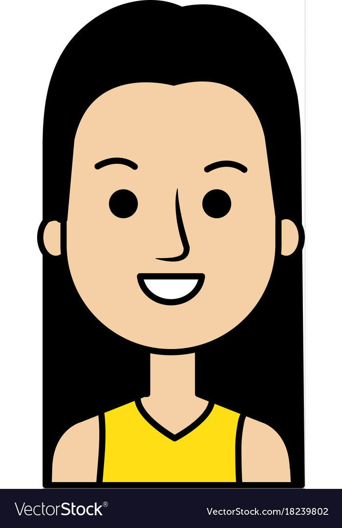 Beautiful woman avatar character Royalty Free Vector Image