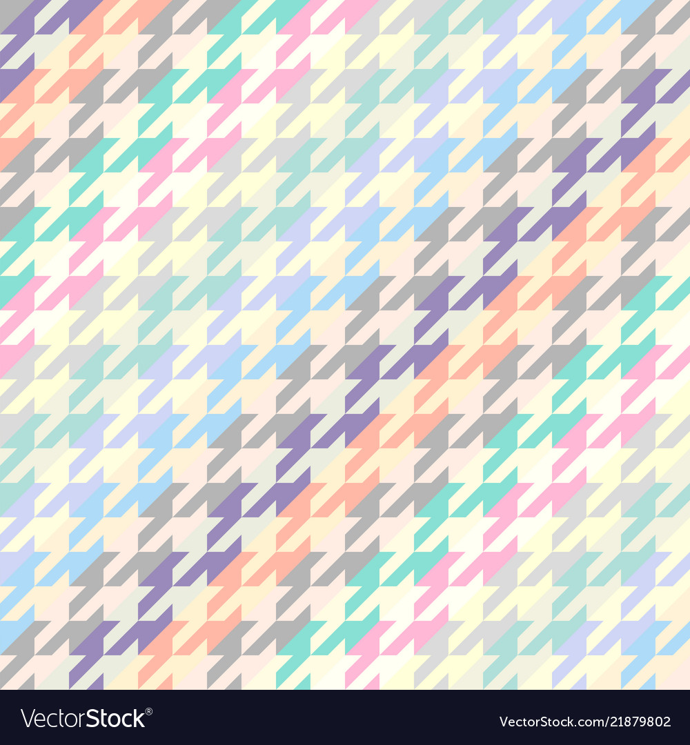 Classic hounds-tooth pattern in a patchwork Vector Image