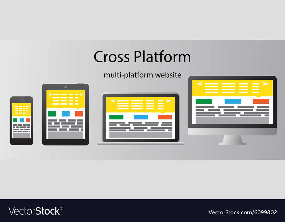 Cross platform Royalty Free Vector Image - VectorStock