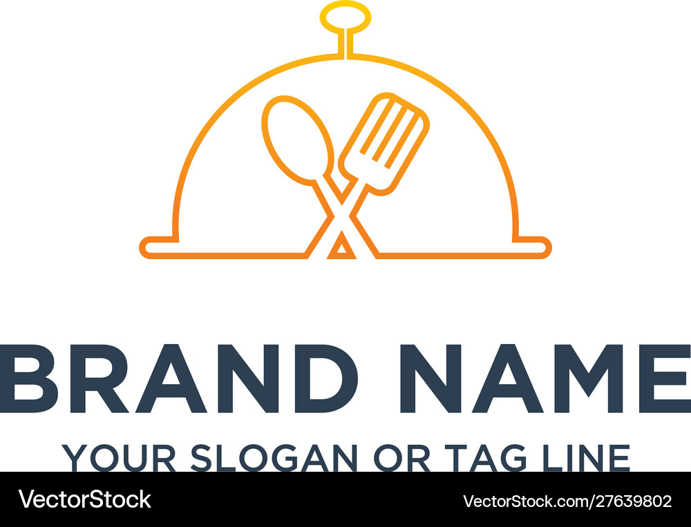 Food logo designs full color Royalty Free Vector Image