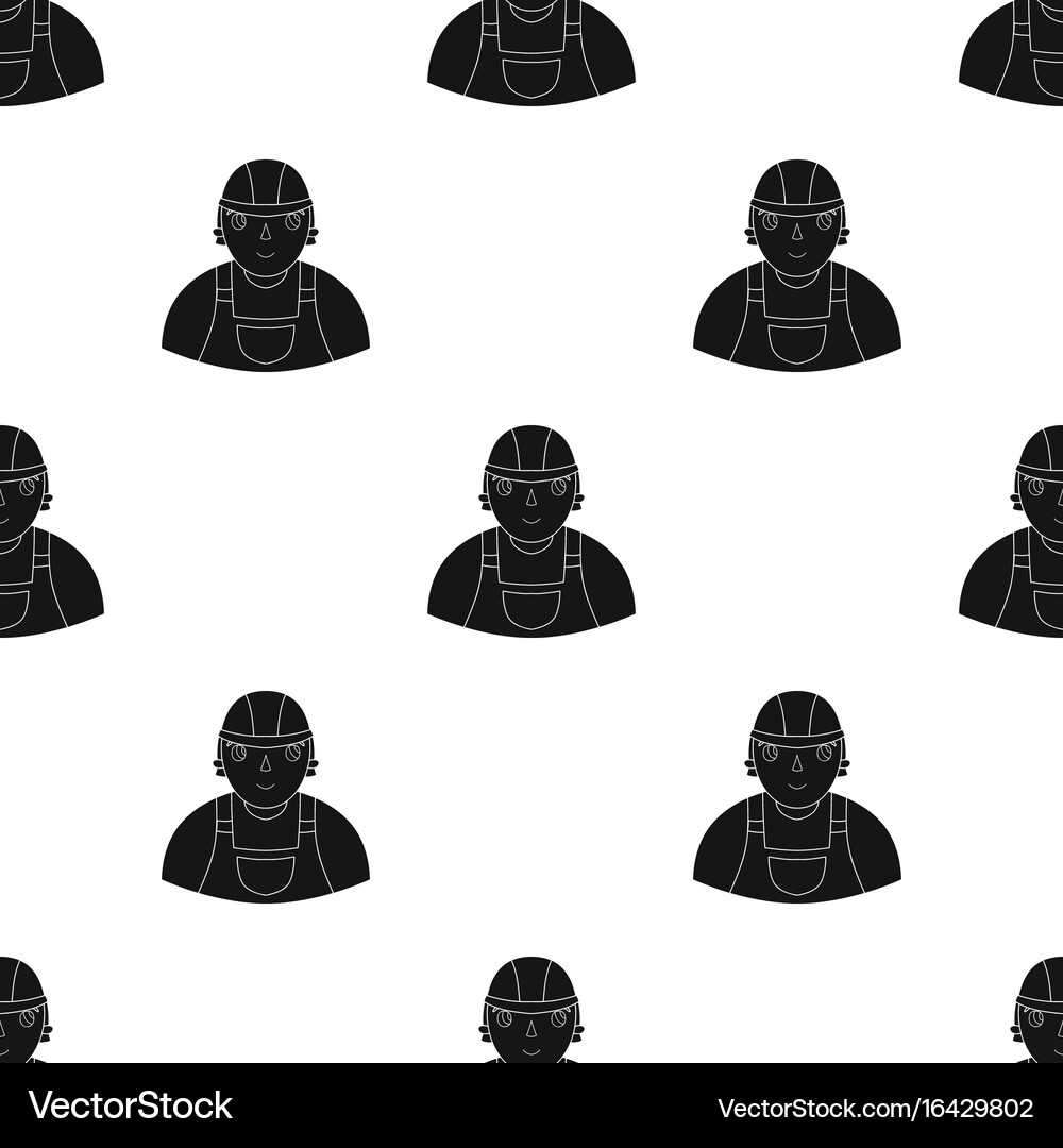 Foreman icon in black style isolated on white Vector Image