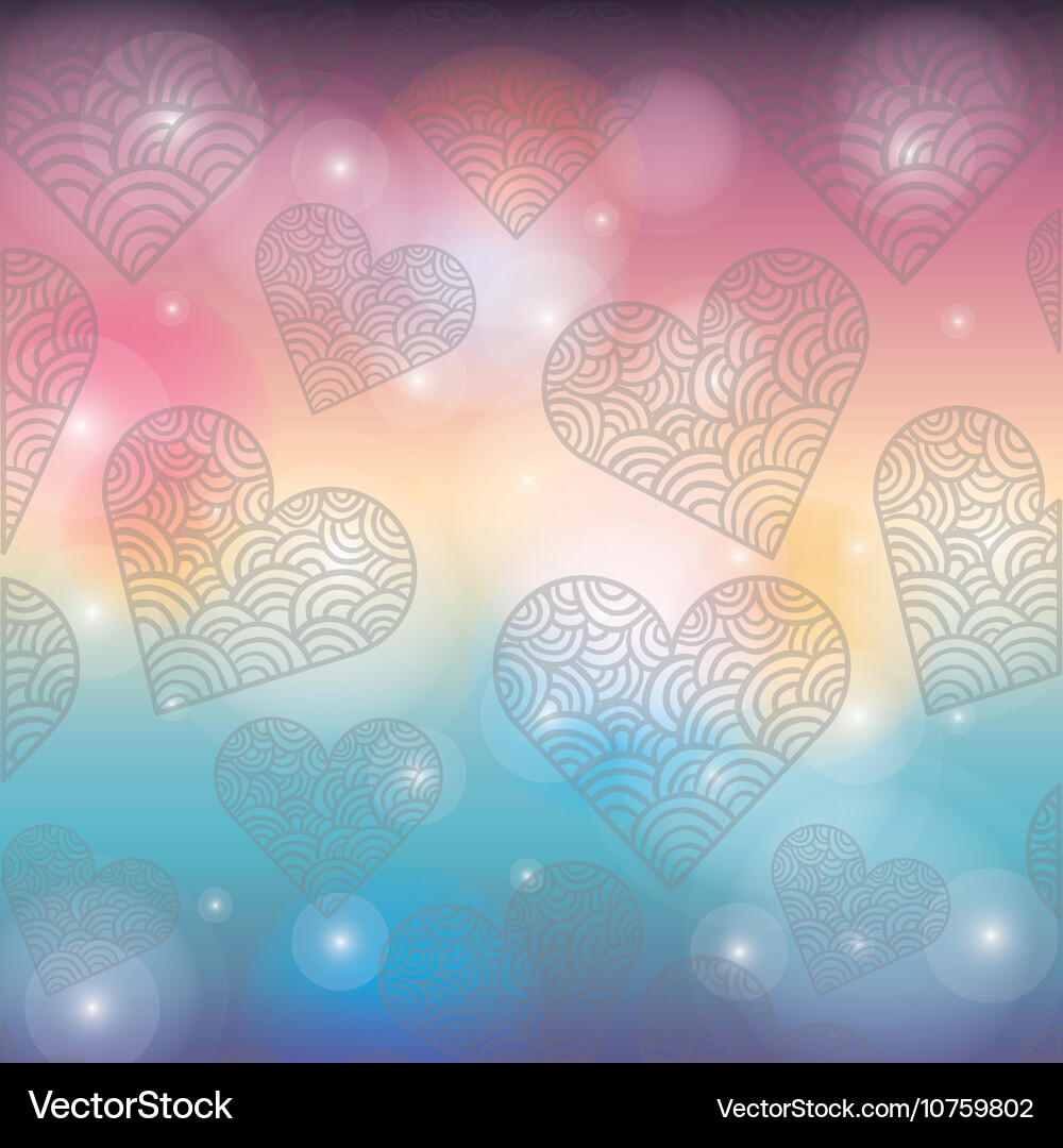 Hearts pattern card background icon Royalty Free Vector