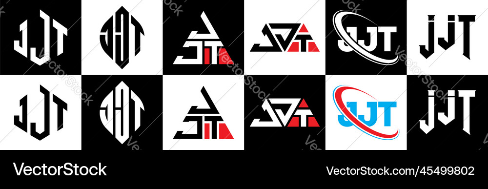 Jjt Logo JJT Creative Circle Letter Logo Concept. JJT Letter