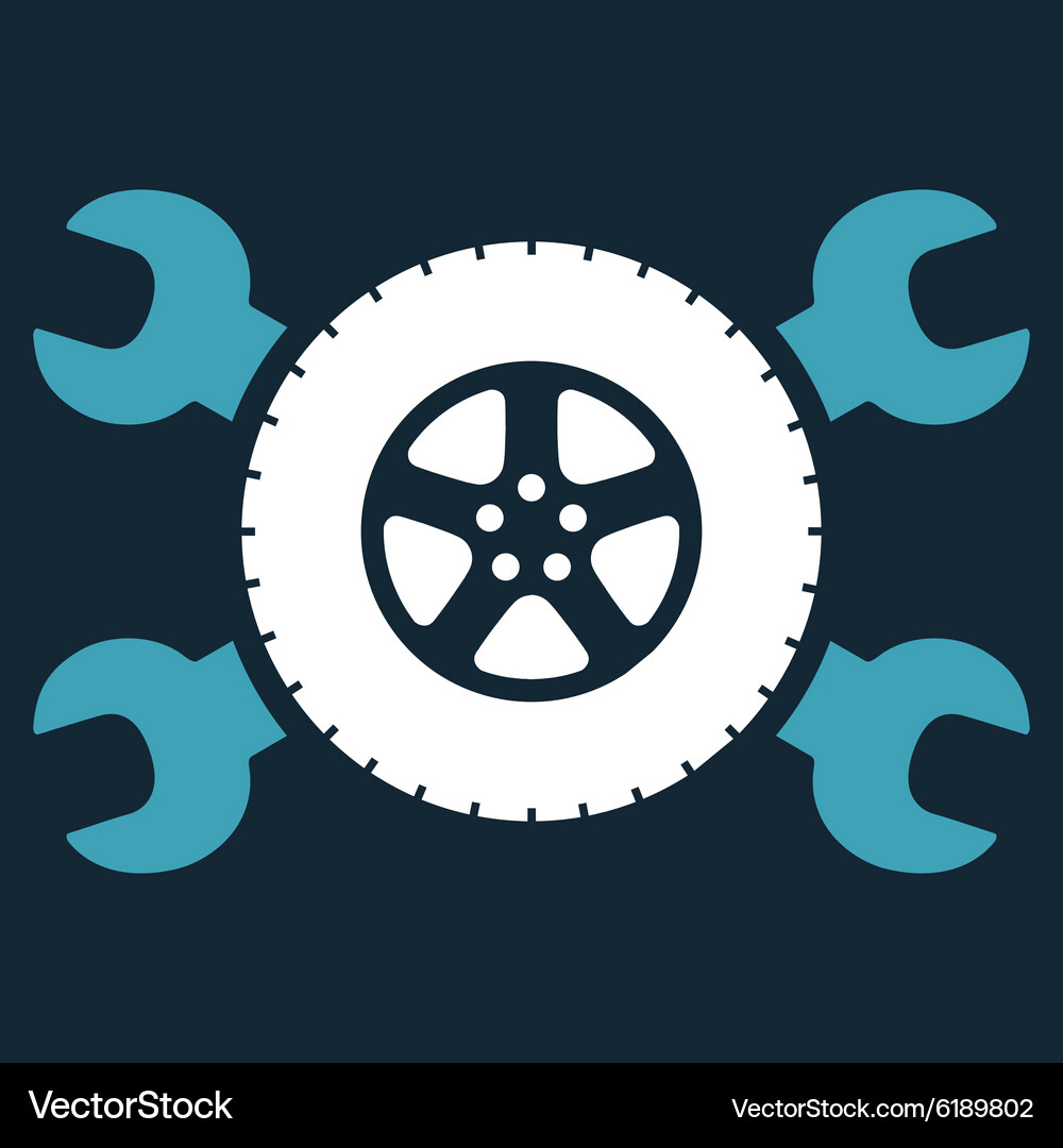 Tire service icon Royalty Free Vector Image - VectorStock