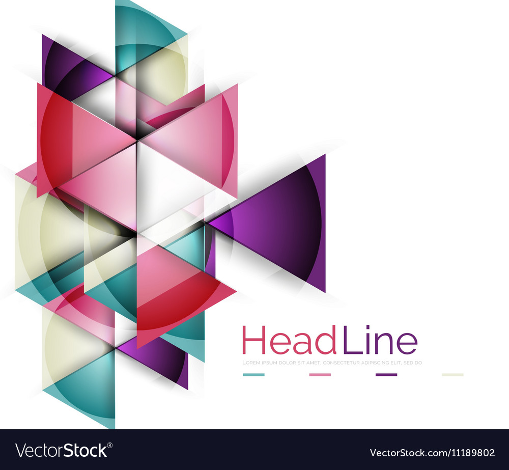 Triangle abstract background Royalty Free Vector Image