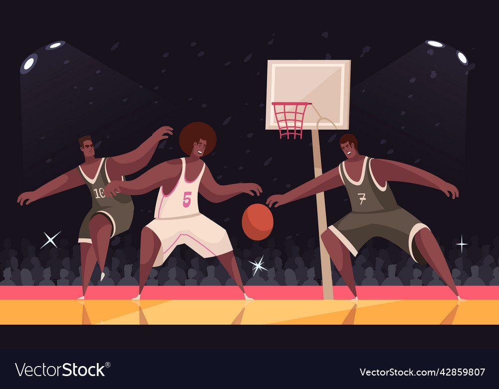 Basketball Match Sport Composition Royalty Free Vector Image basketball-match-sport-composition-royalty-free-vector-image