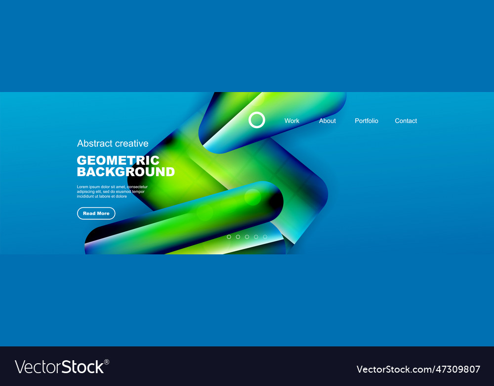 Bright glossy overlapping geometric shapes Vector Image