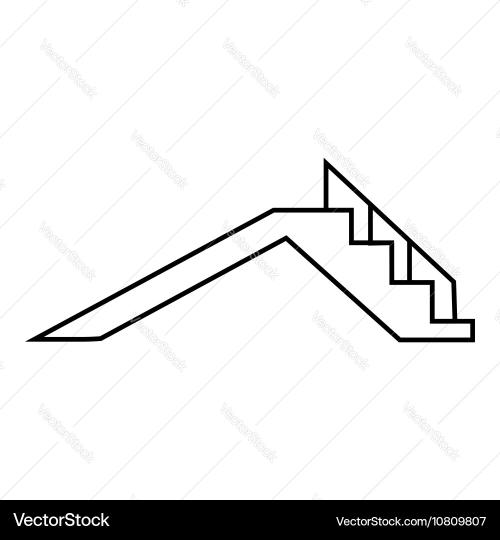 Children slide icon outline style Royalty Free Vector Image