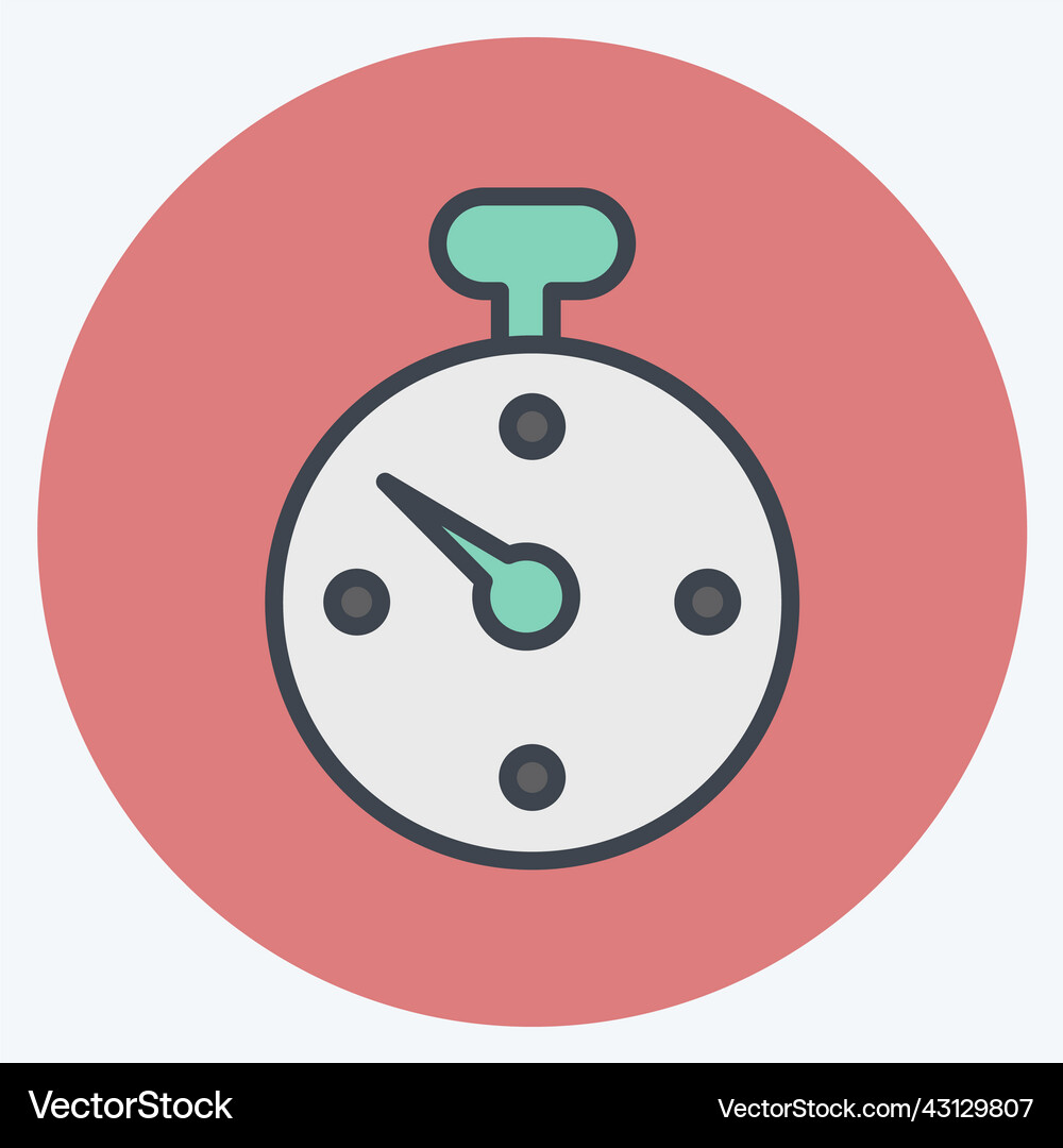 Icon deadline suitable for startup symbol color Vector Image