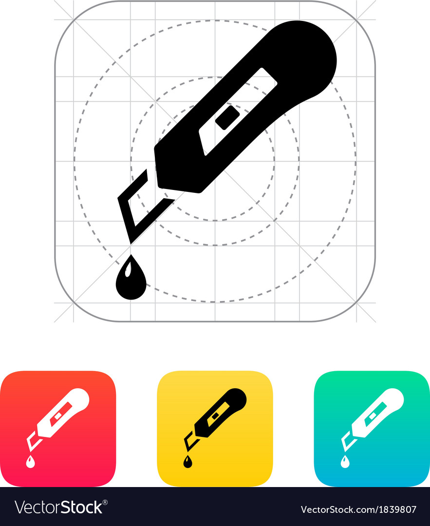 Sharp knife icon Royalty Free Vector Image - VectorStock