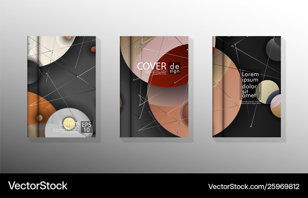 Abstract book cover design with a galaxy Vector Image