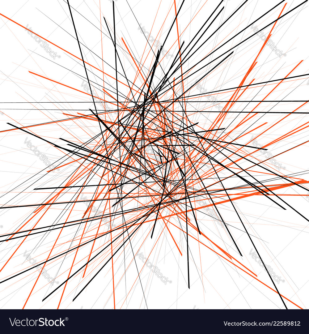 Geometric with random intersecting lines editable Vector Image