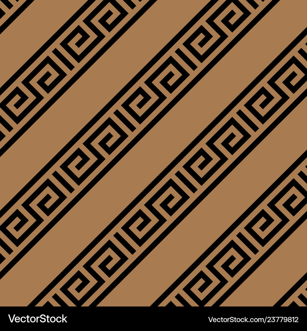 Greek key typical egyptian assyrian and Royalty Free Vector