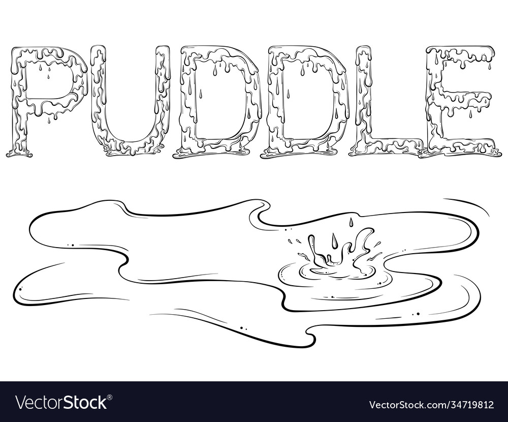Lettering Dripping Word Puddle Royalty Free Vector Image lettering-dripping-word-puddle-royalty-free-vector-image