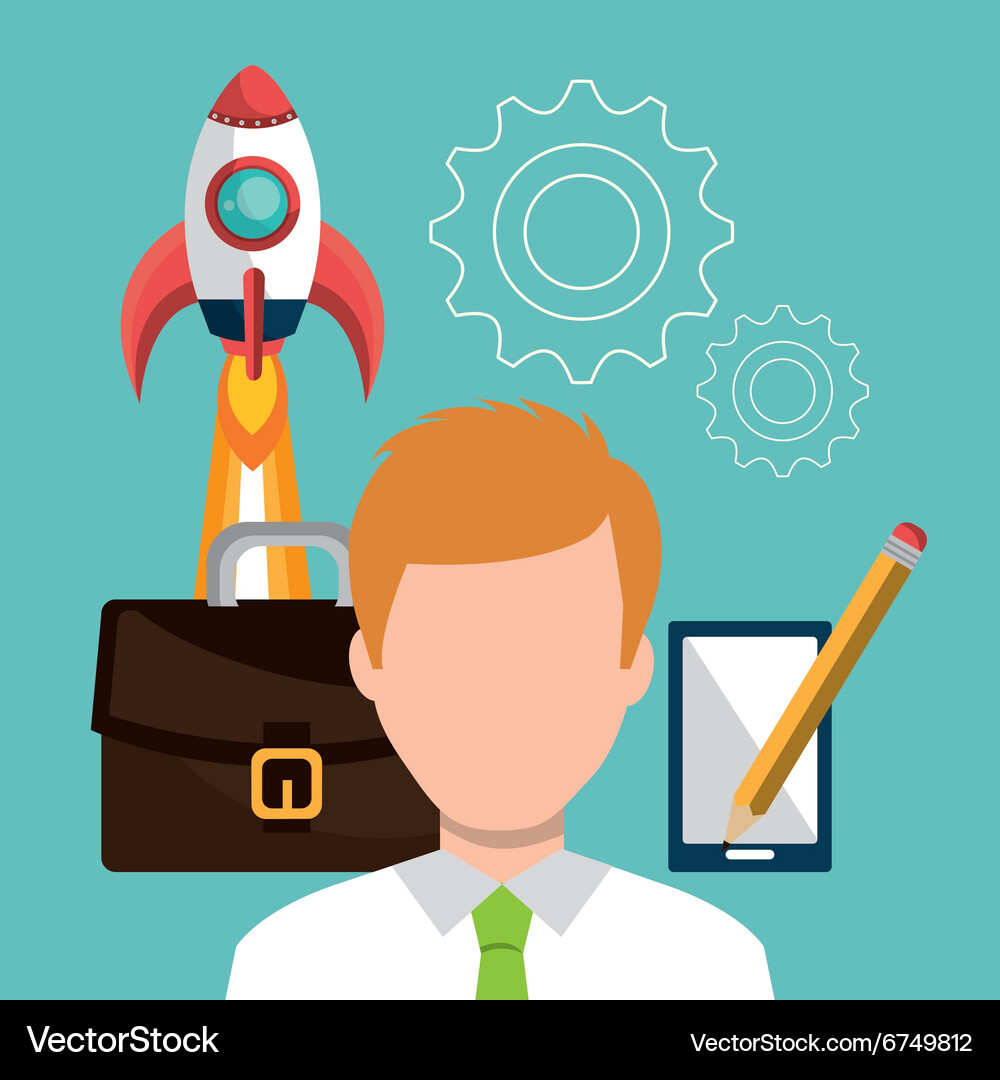 Start up company and business Royalty Free Vector Image