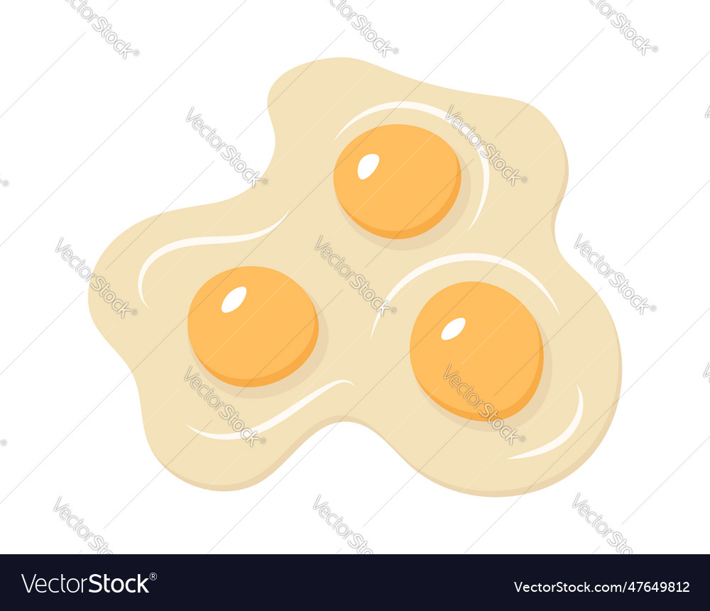 Three raw egg Royalty Free Vector Image - VectorStock
