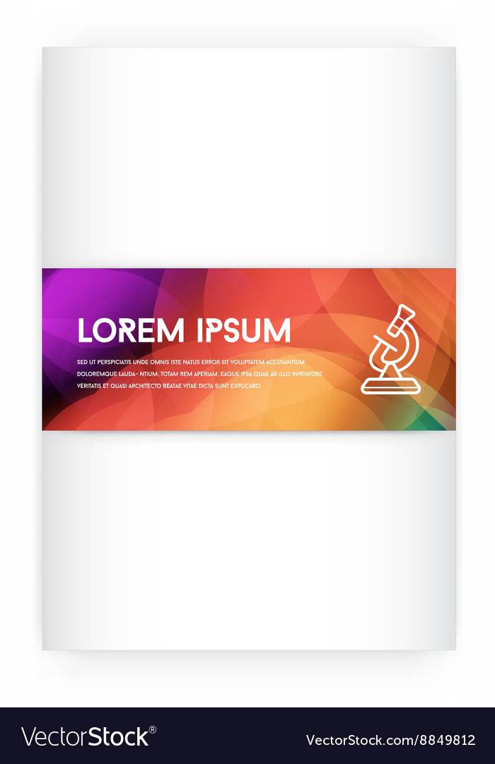 Visual identity with letter logo elements bright Vector Image