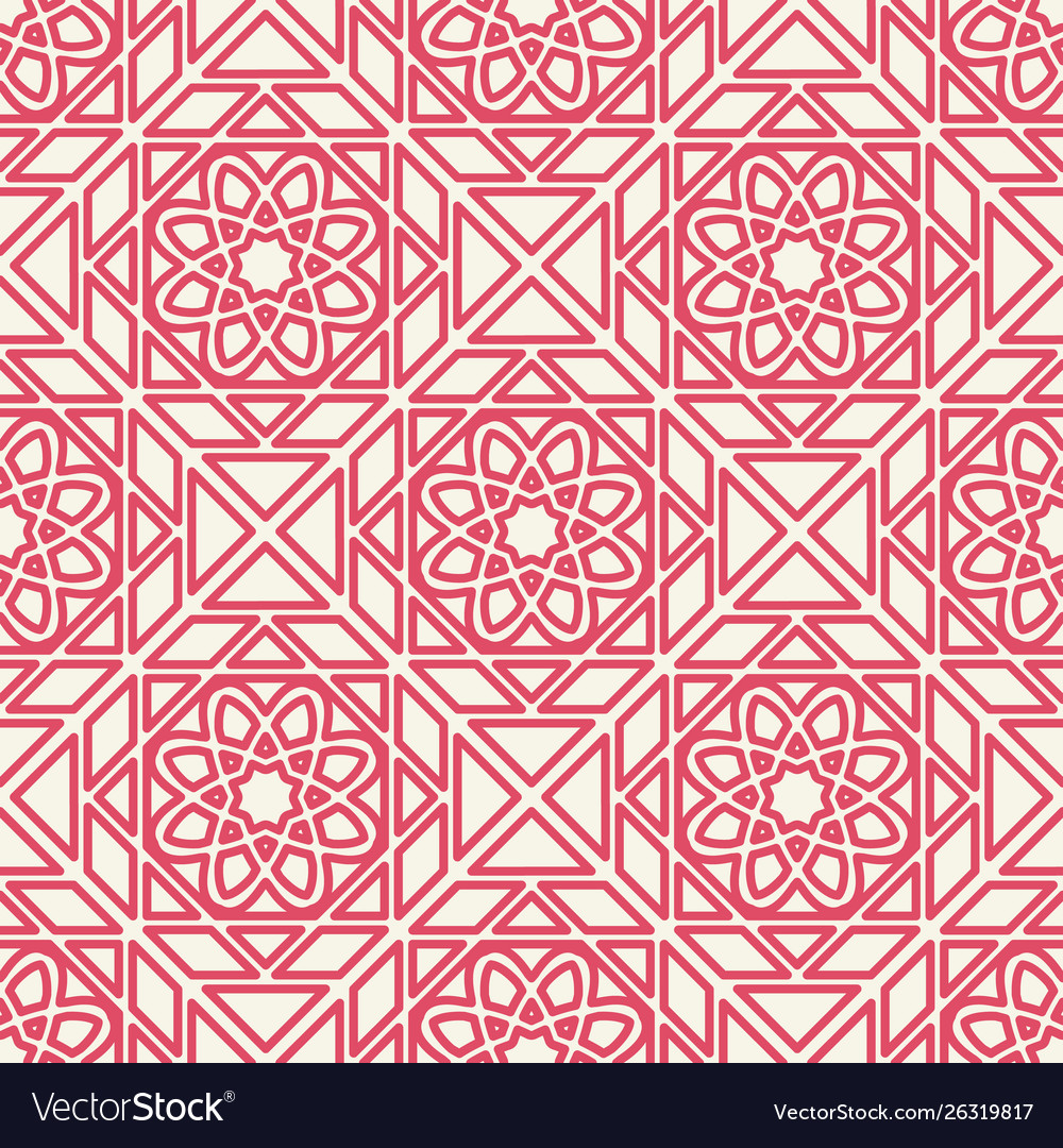 Asian linear geometric pattern Royalty Free Vector Image