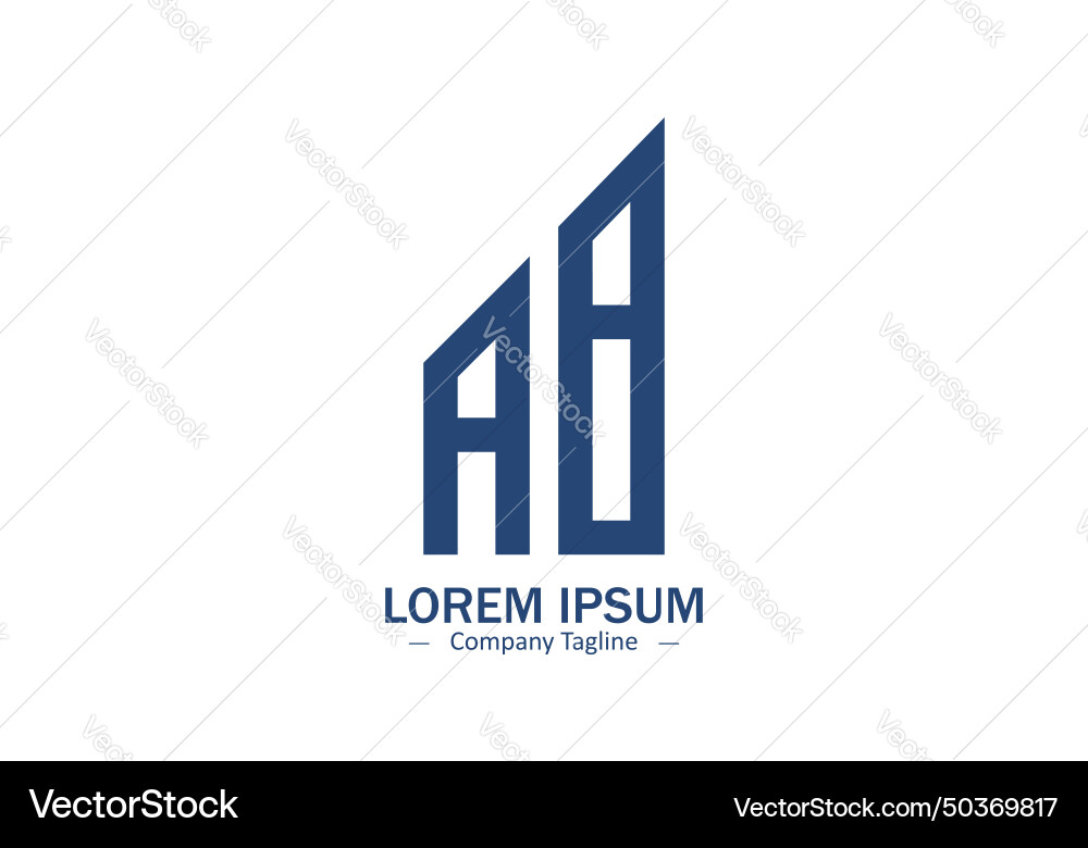 Professional elegant trendy awesome artistic ab Vector Image
