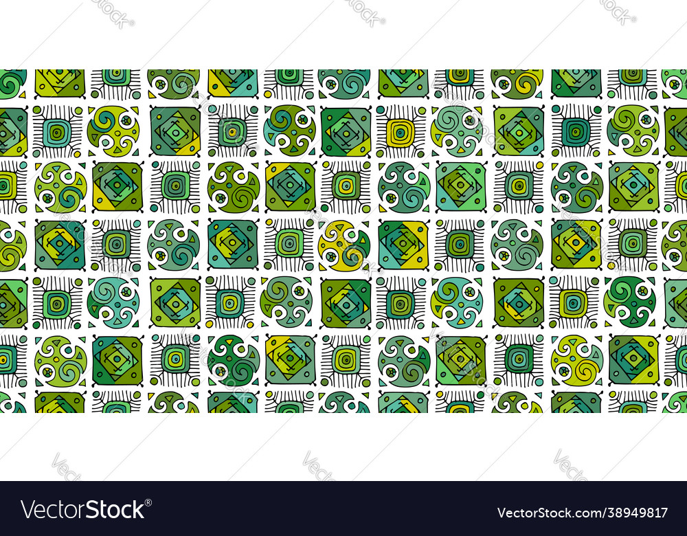 Talavera pattern indian patchwork turkish Vector Image
