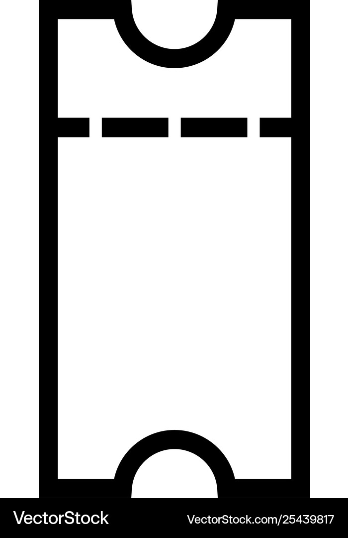 Ticket movie graphic design template Royalty Free Vector