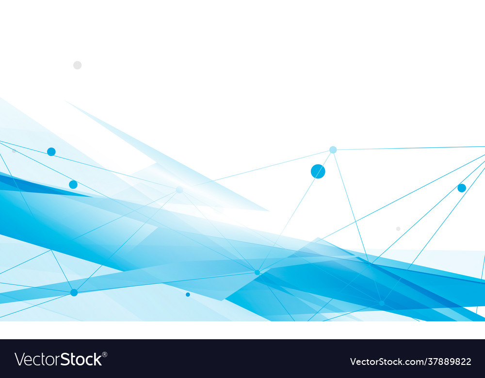 Abstract blue and white geometric overlap Vector Image