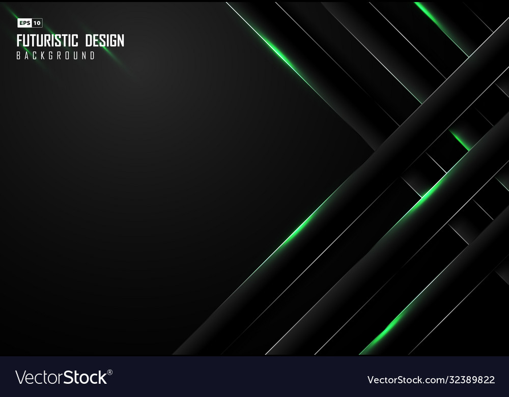 Abstract gradient black template with rectangle Vector Image