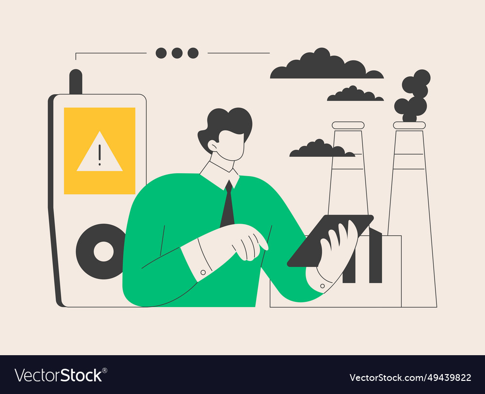 Air Quality Control Abstract Concept Royalty Free Vector
