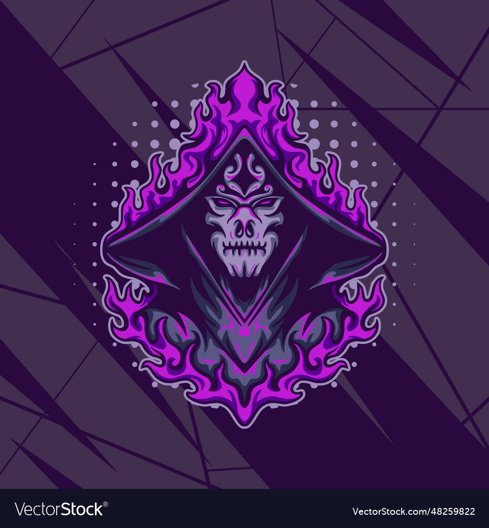 Hell wizard mascot Royalty Free Vector Image - VectorStock