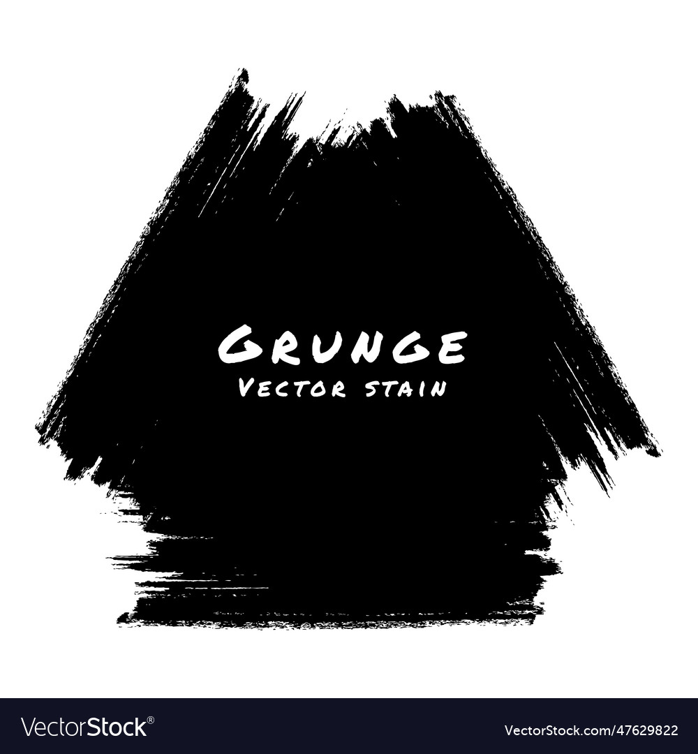 Scribble triangular stain grunge triangle frame Vector Image