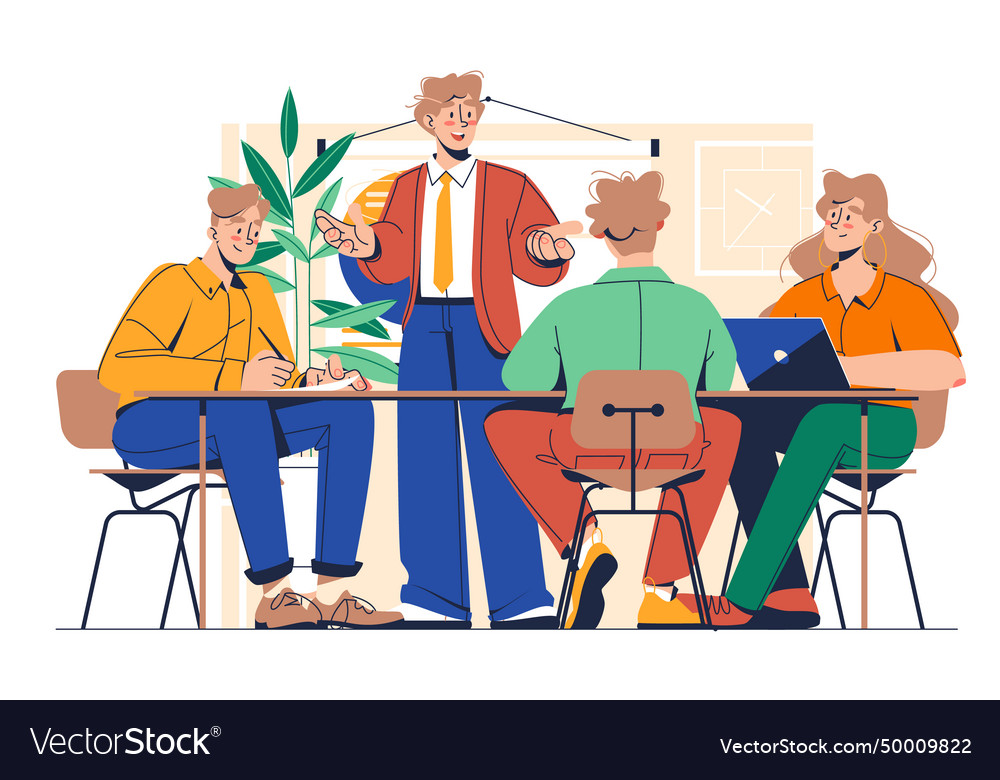 Teamwork and collaboration Royalty Free Vector Image