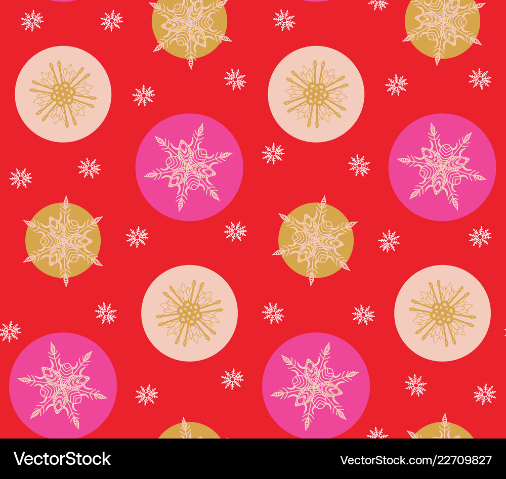 Bold pink and red modern minimal christmas Vector Image