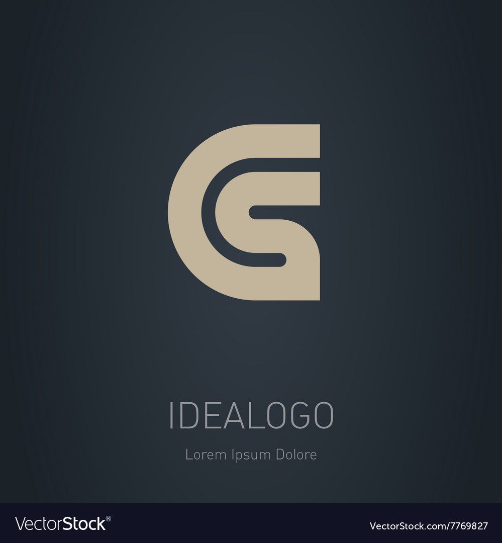 Cs initial logo initial monogram logotype Vector Image
