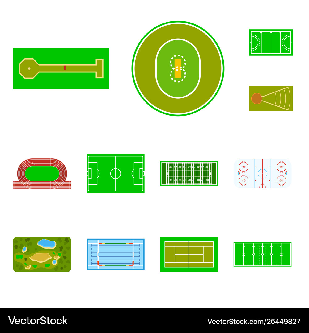 Field and arena logo Royalty Free Vector Image