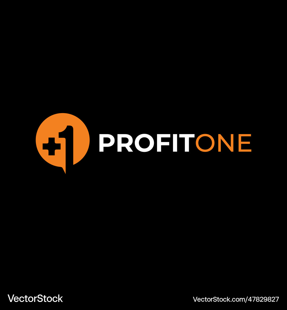 Number one 1 success logo design Royalty Free Vector Image