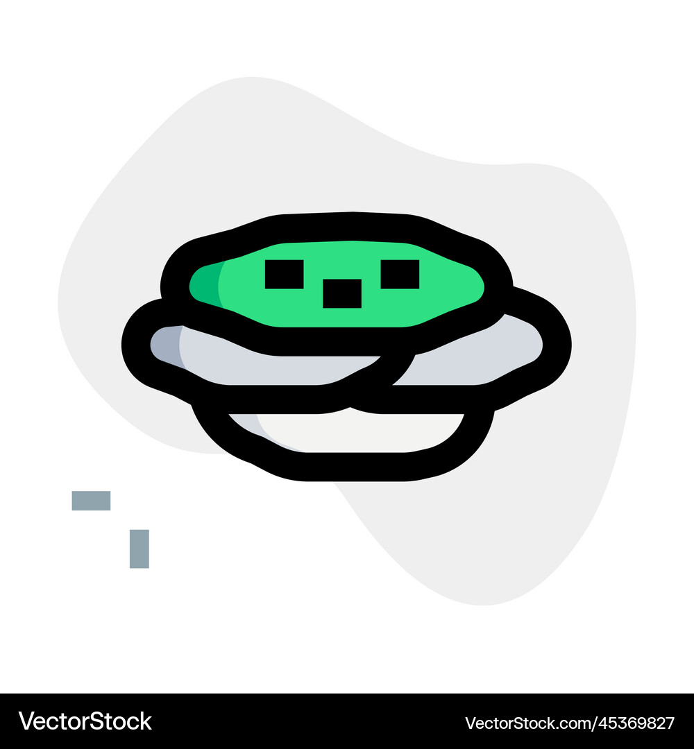 Oven-baked delicious naan or flatbread Royalty Free Vector