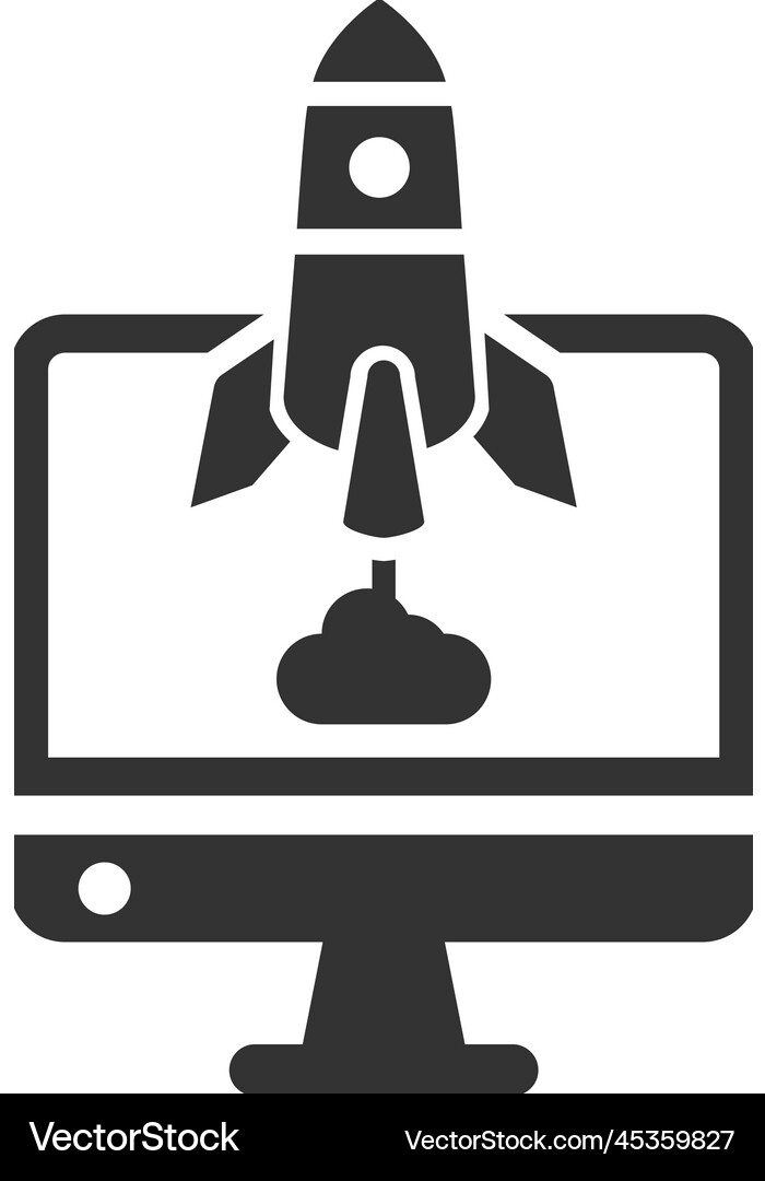 Project start up icon Royalty Free Vector Image