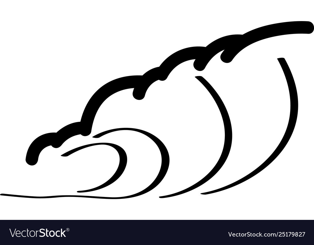 Waves eps Royalty Free Vector Image - VectorStock