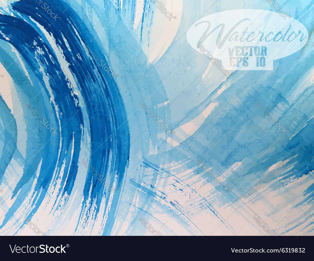 Abstract colorful watercolor Royalty Free Vector Image
