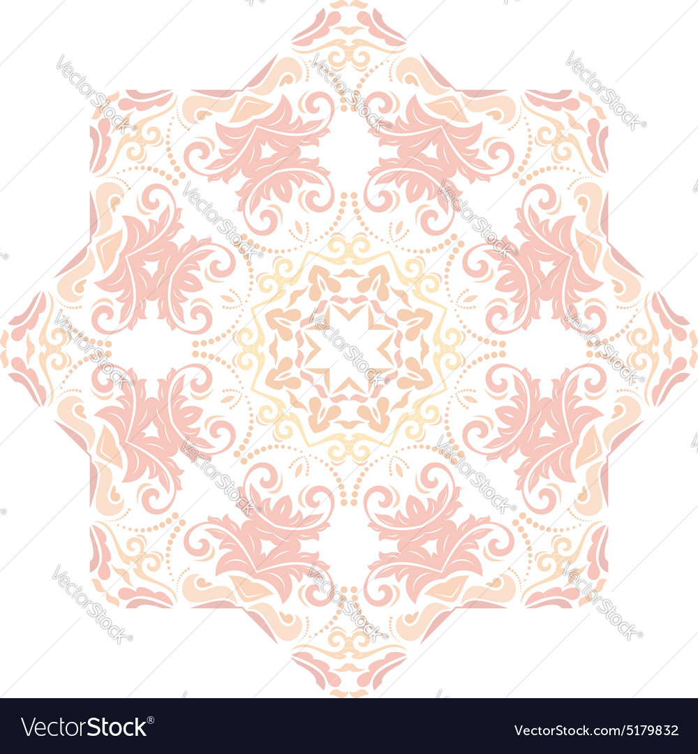 Damask orient pattern Royalty Free Vector Image