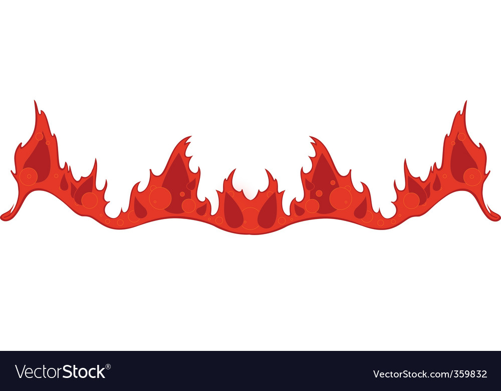 Fire strip Royalty Free Vector Image - VectorStock