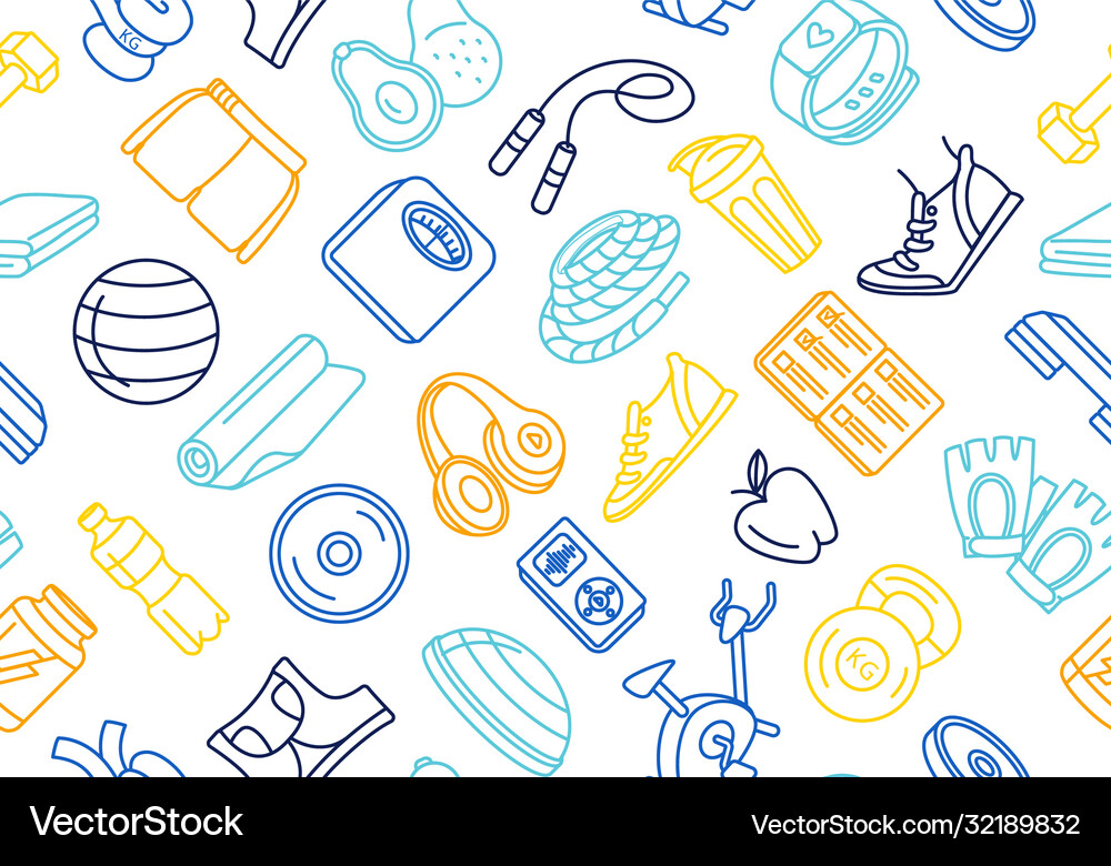 Sport fitness functional training background Vector Image