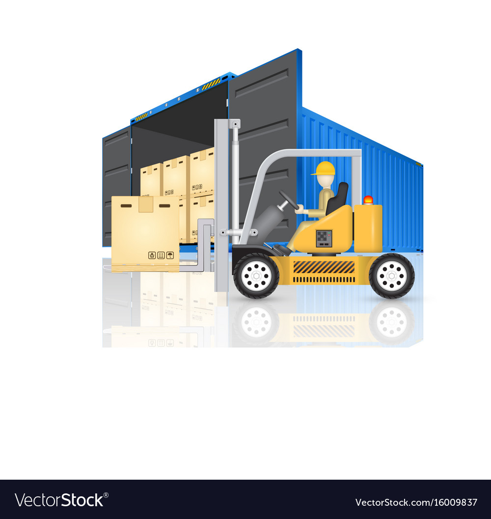 Cargo container Royalty Free Vector Image - VectorStock