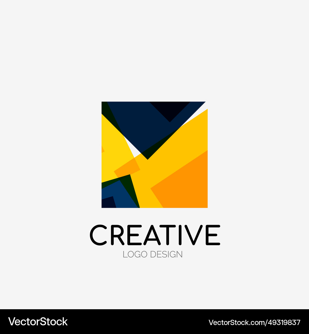 Modern abstract logo design geometric art – Royalty-Free Vector ...