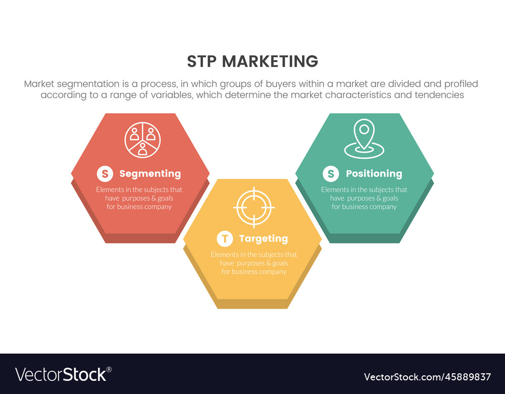 Stp marketing strategy model for segmentation Vector Image Stp marketing strategy model for segmentation Vector Image